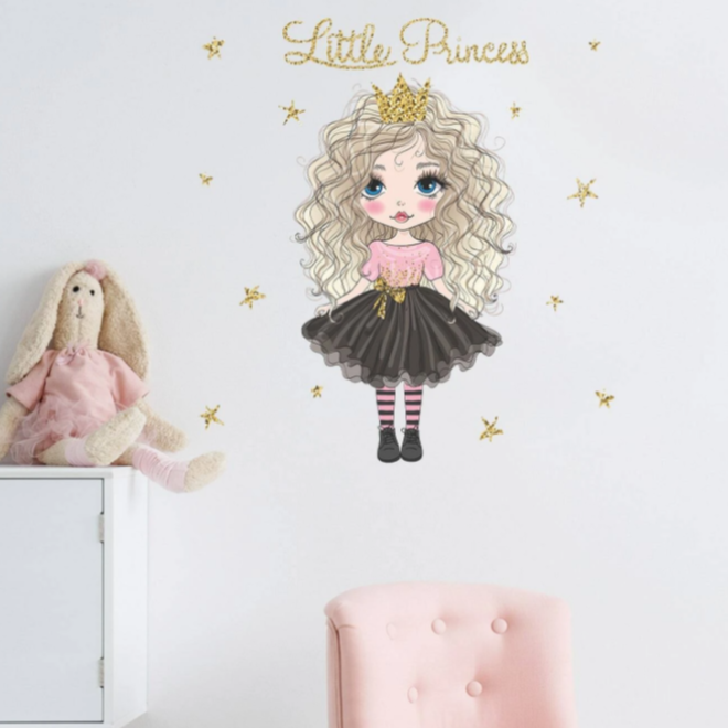 Wall Decal: Little Princess Black (58*55cm) - 1 left – Tuwalu